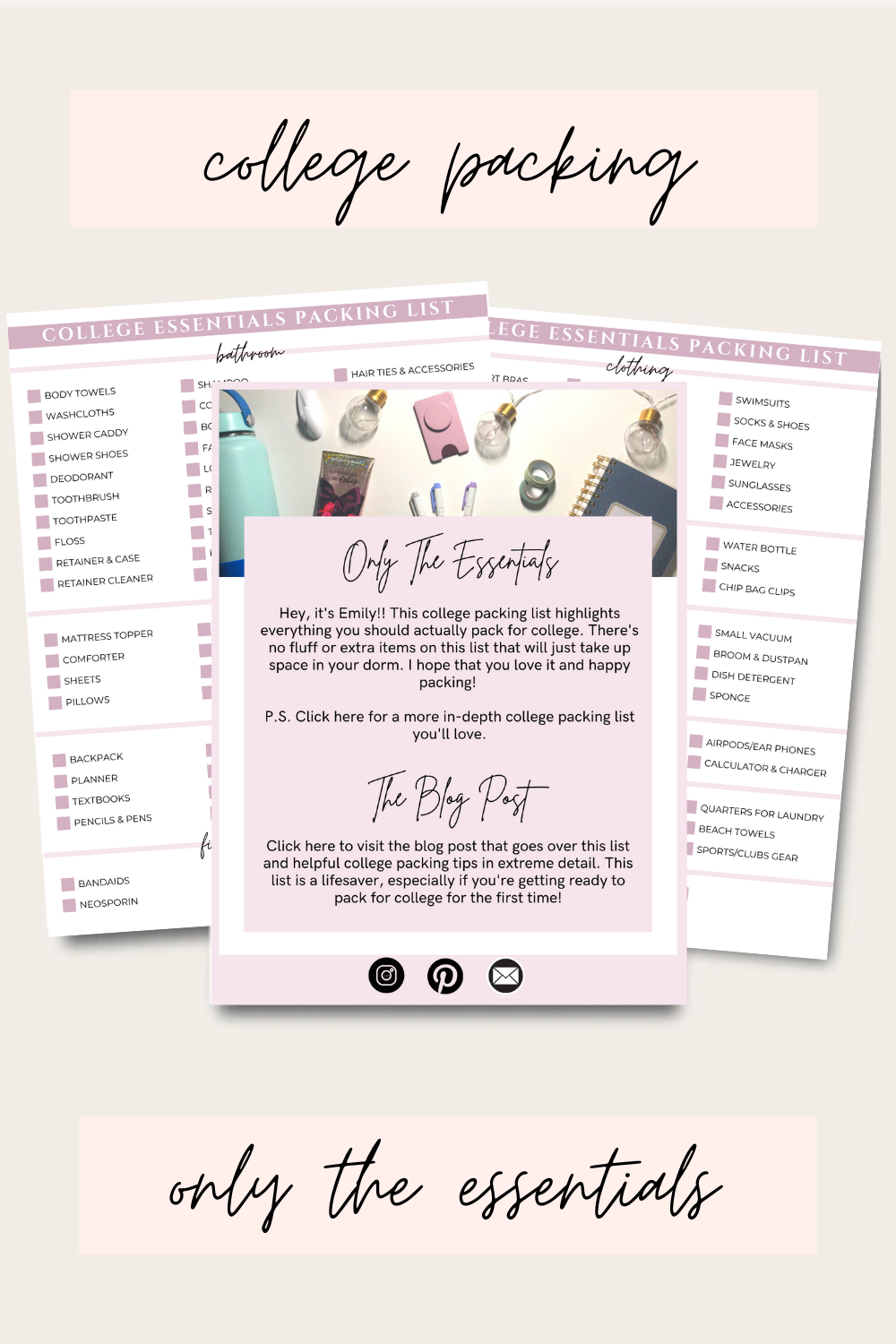 Ultimate List Of College Essentials For 2021 Positivity Is Pretty